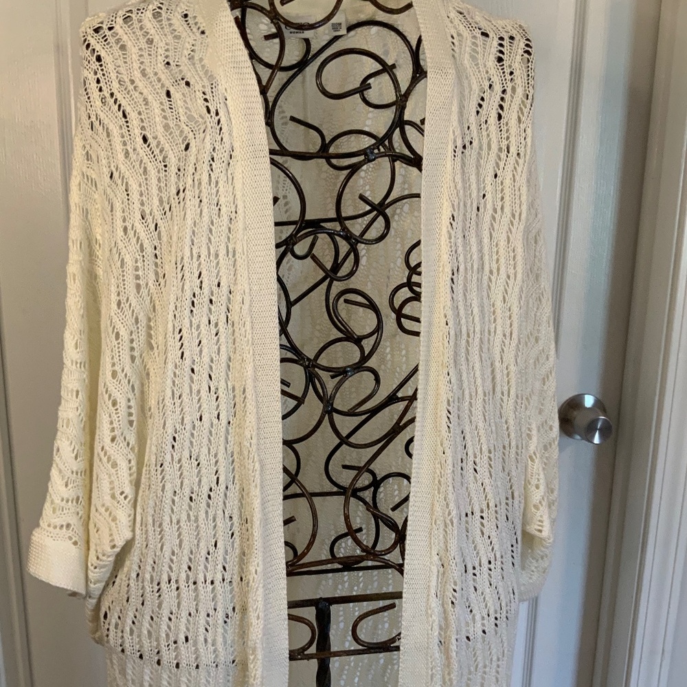 Cato Crochet Fringe Cardigan Plus Size 22/24 - Gem